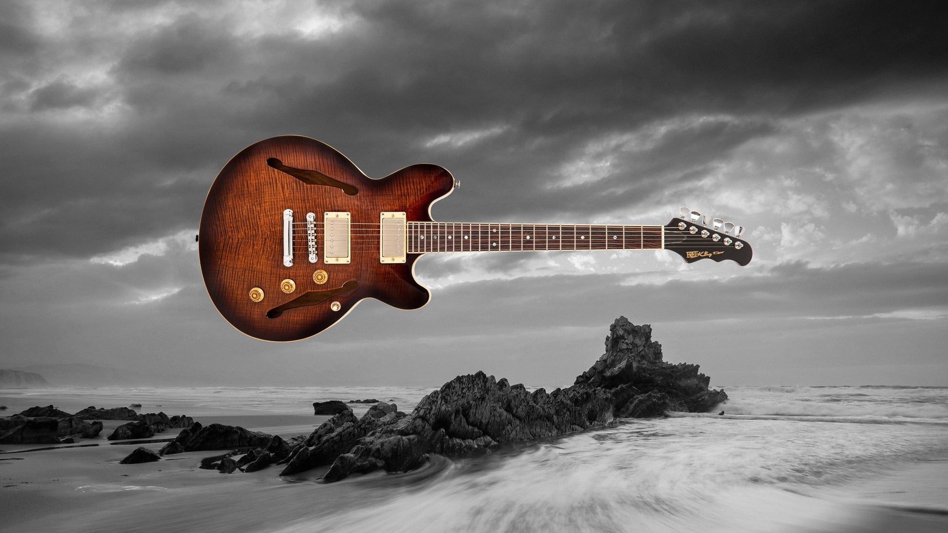Fret-King guitars, professional working instruments designed in the UK
